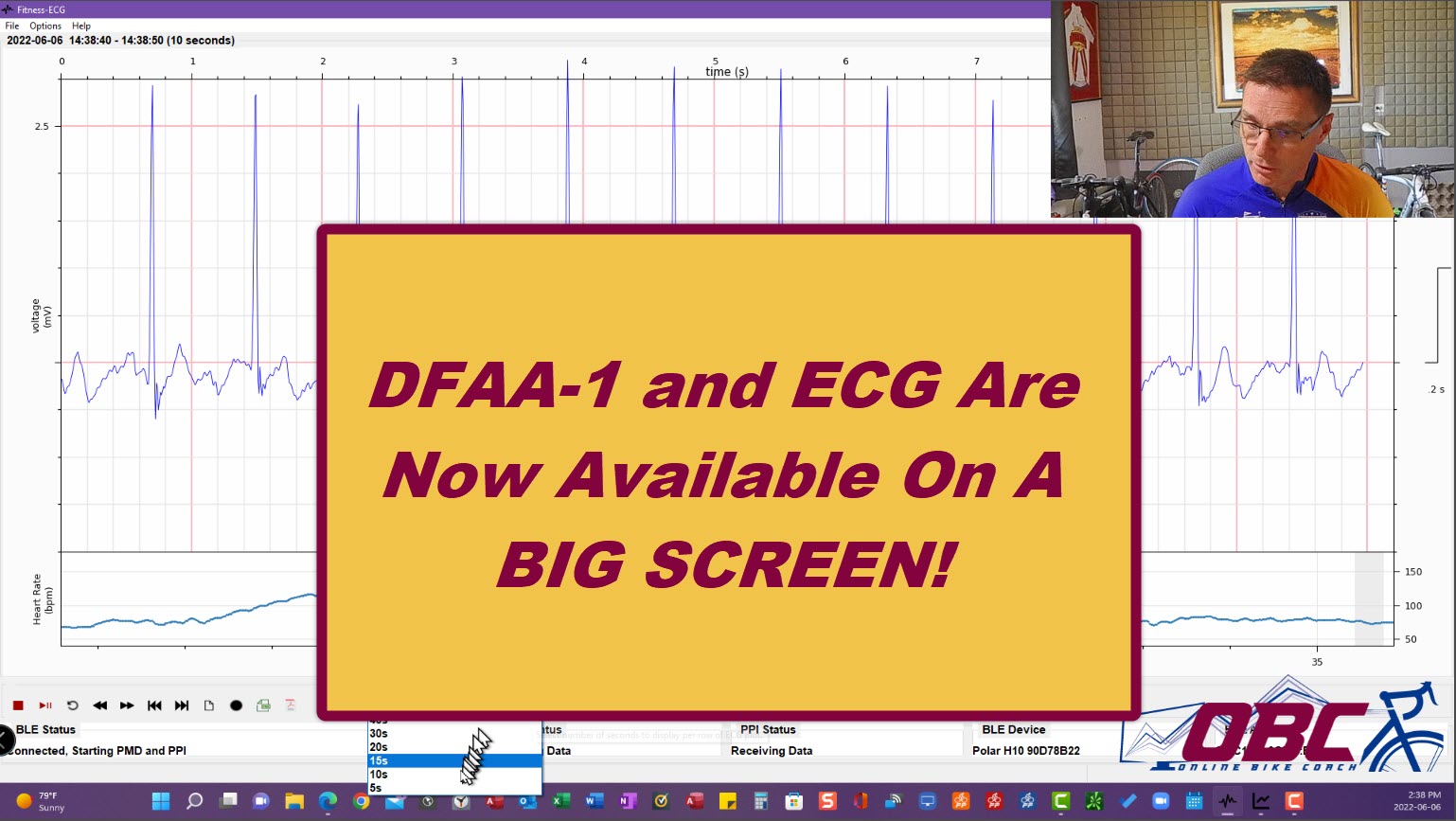 DFAA-1 On a BIG SCREEN! - Online Bike Coach